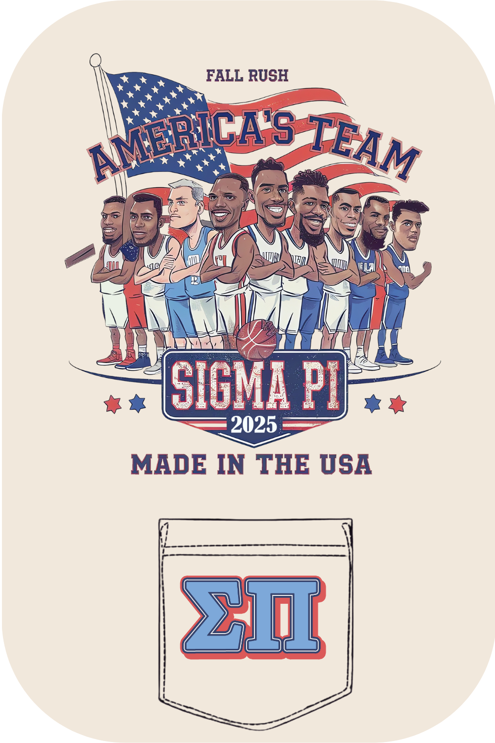 Custom Fall Rush Sigma Pi Made In The USA – Kite and Crest