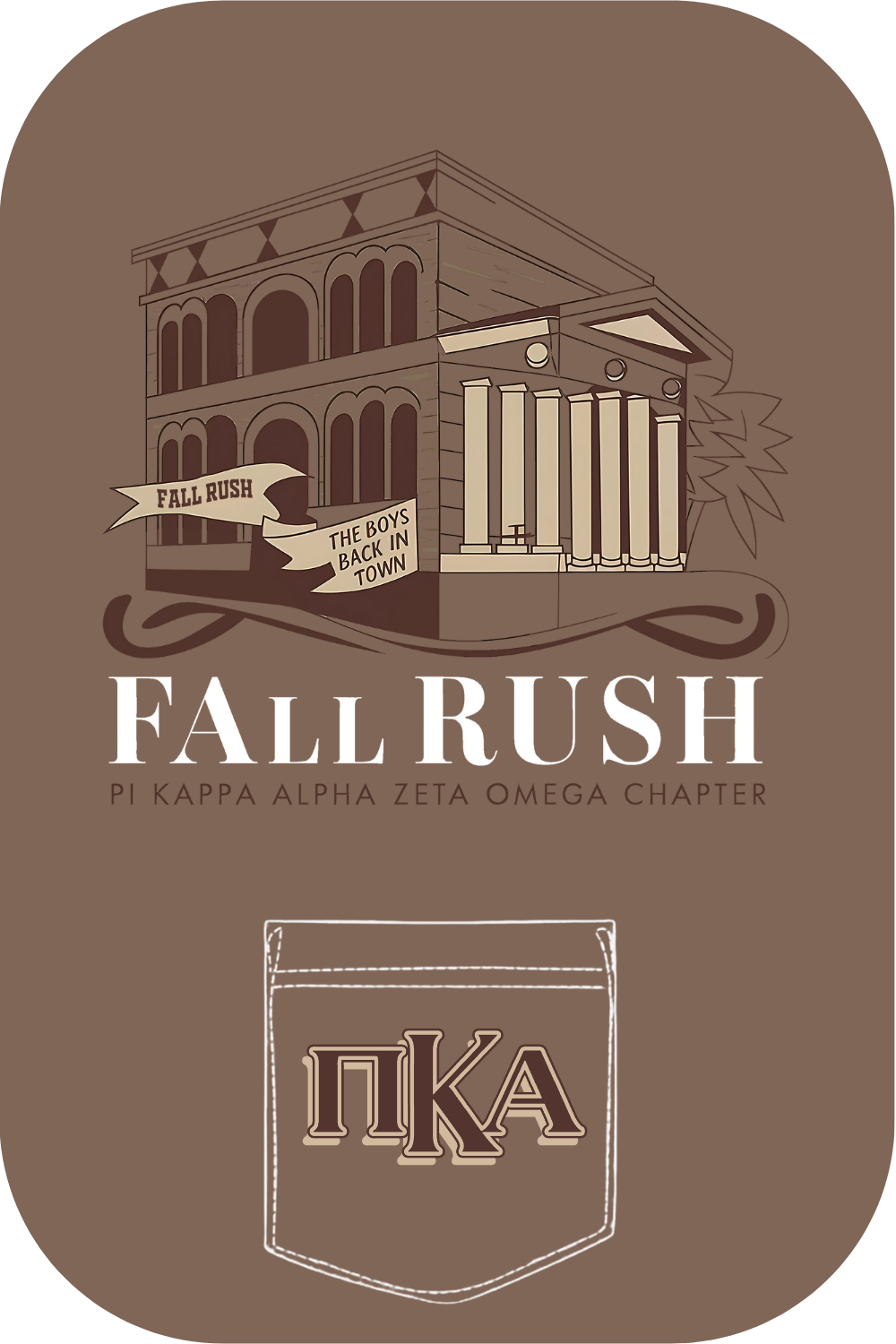 Custom Fall Rush Pi Kappa Alpha Zeta Omega Chapter – Kite and Crest