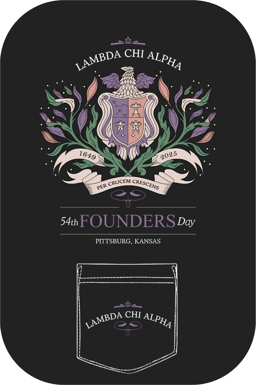 Custom Lambda Chi Alpha Founder's Day – Kite and Crest