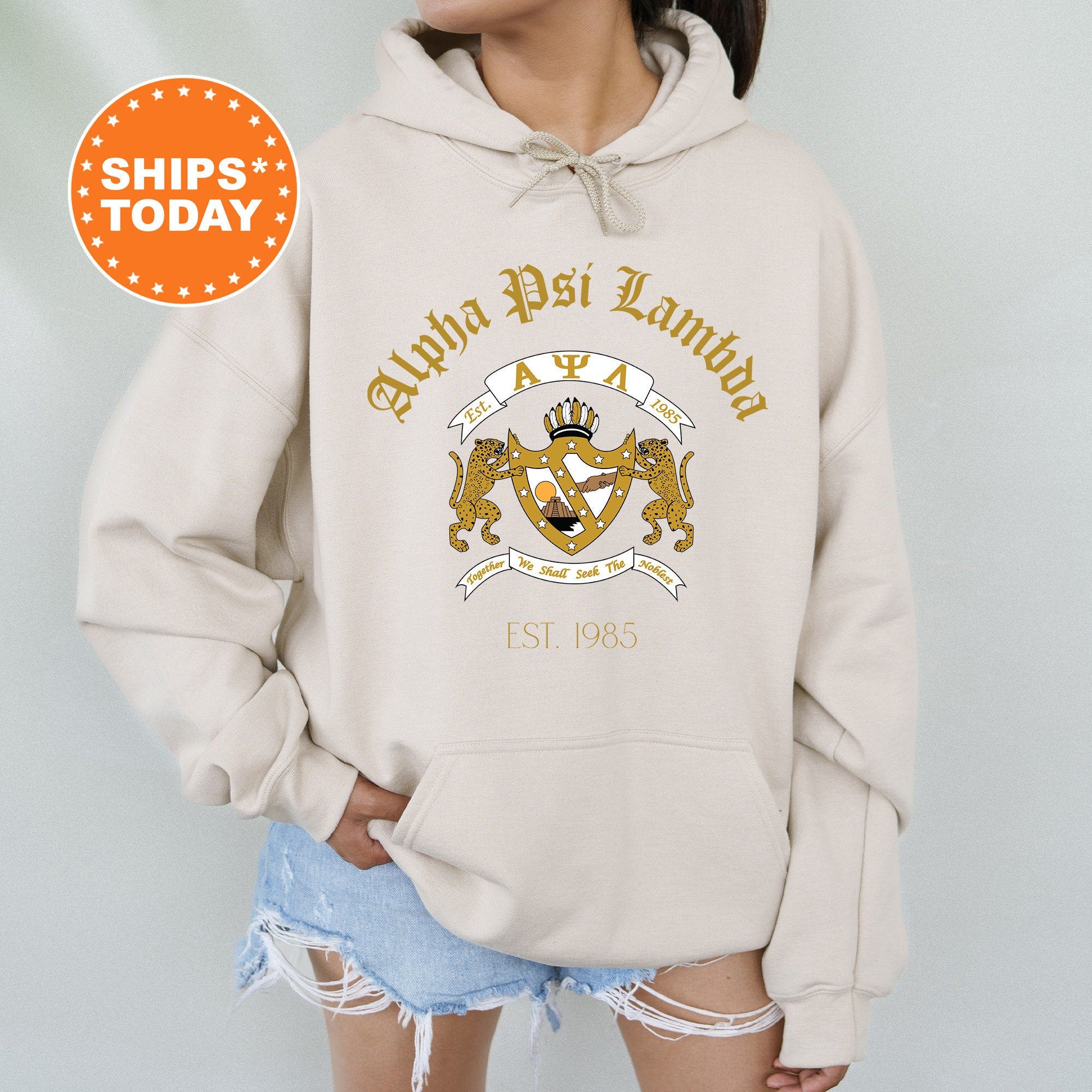 Alpha Psi Lambda Greek Heritage COED Sweatshirt | Alpha Psi Lambda Cre – Kite and Crest