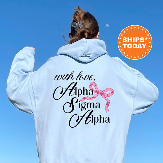 Alpha Sigma Alpha Cursive Ties Sorority Sweatshirt – Kite and Crest