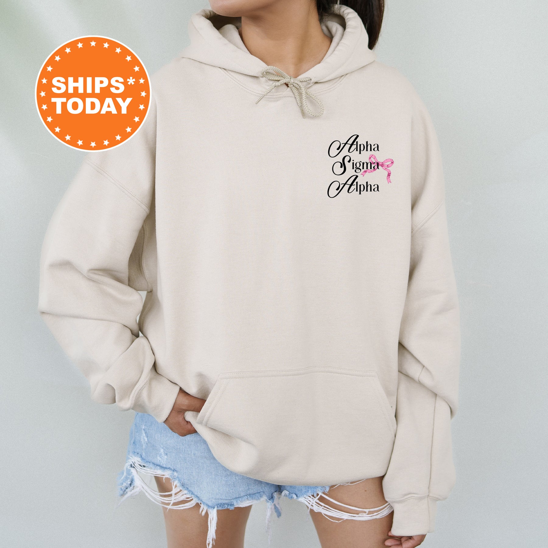 Alpha Sigma Alpha Cursive Ties Sorority Sweatshirt – Kite and Crest