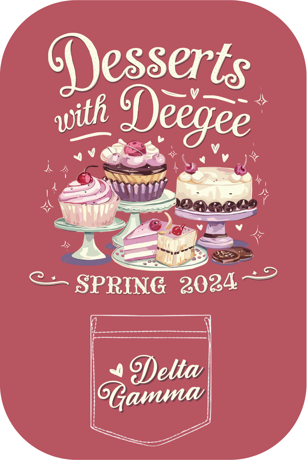 Custom Desserts With Degree Spring Delta Gamma – Kite and Crest