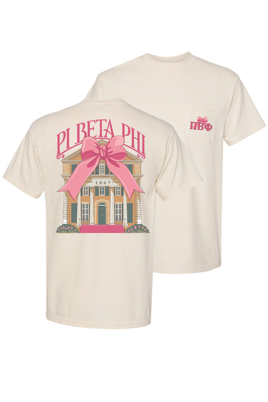 Custom Pi Beta Phi Pink Ribbon – Kite and Crest