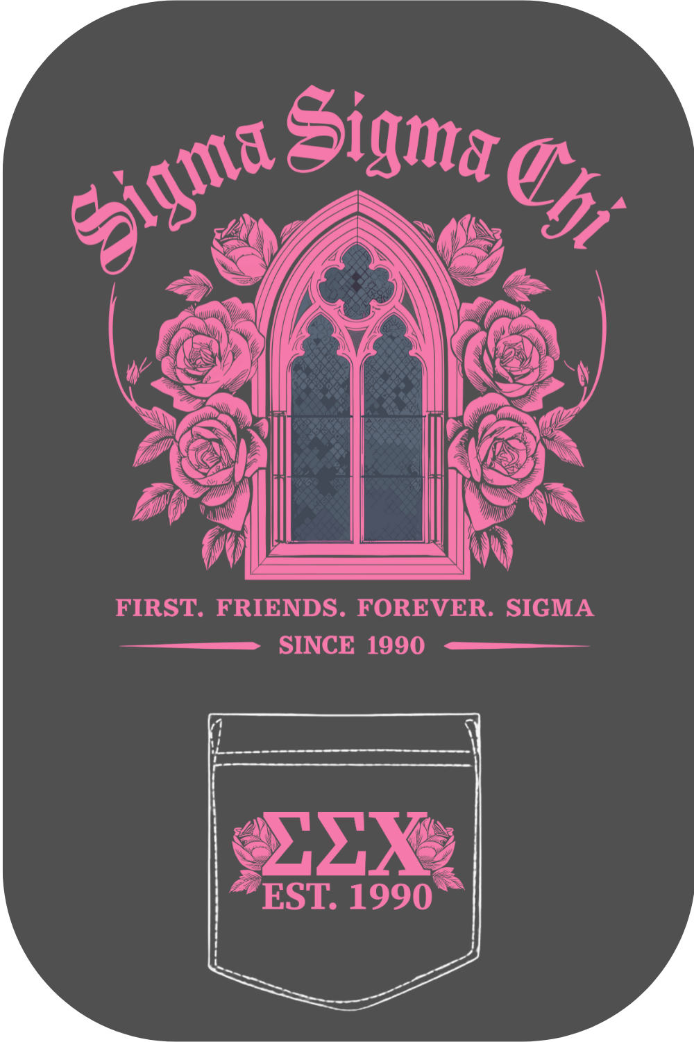 Custom Sigma Sigma Chi First Friends Forever Sigma – Kite and Crest