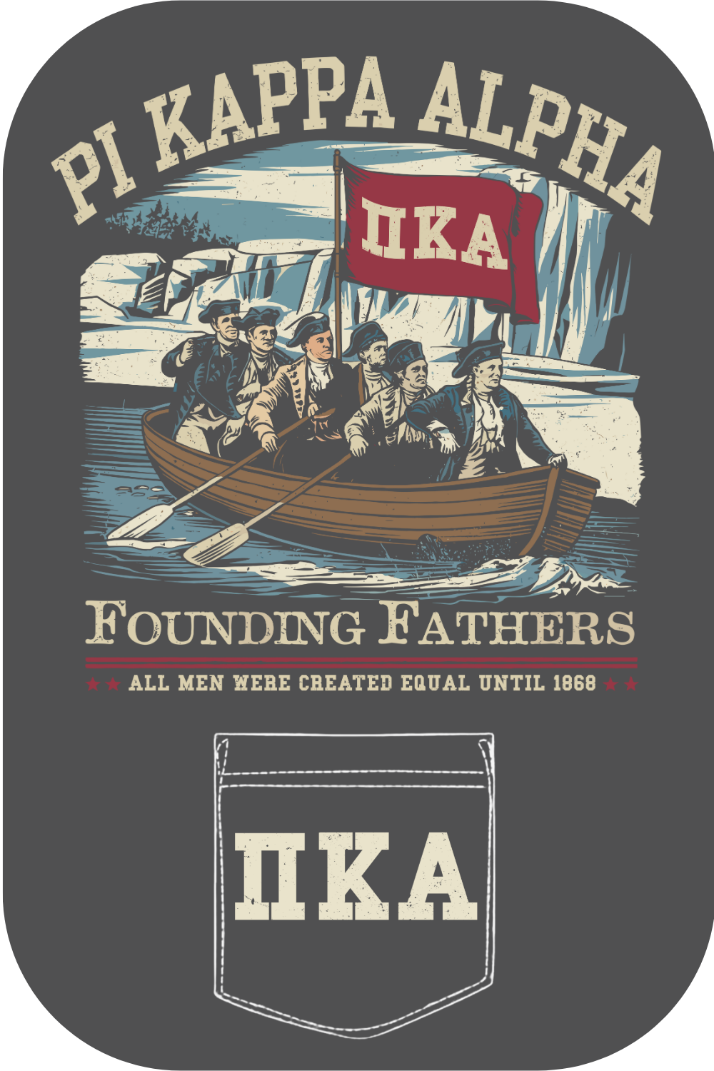 Custom Pi Kappa Alpha Founding Fathers – Kite and Crest