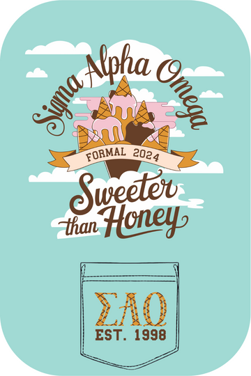 Custom Sigma Alpha Omega Sweeter Than Honey – Kite and Crest