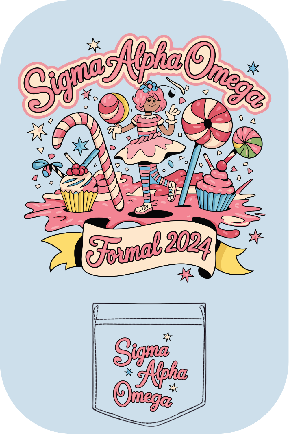 Custom Sigma Alpha Omega Formal – Kite and Crest