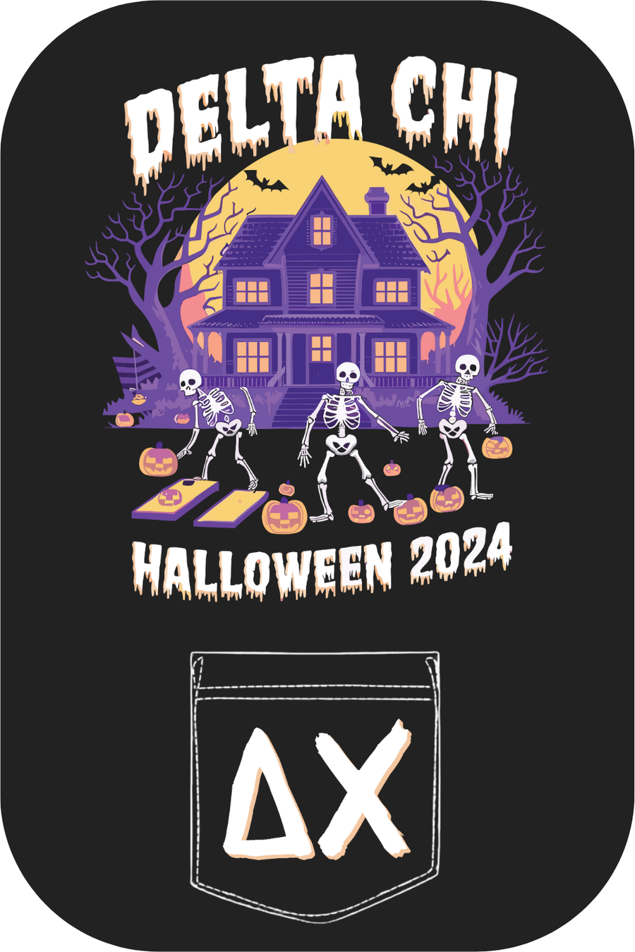 Custom Delta Chi Halloween – Kite and Crest