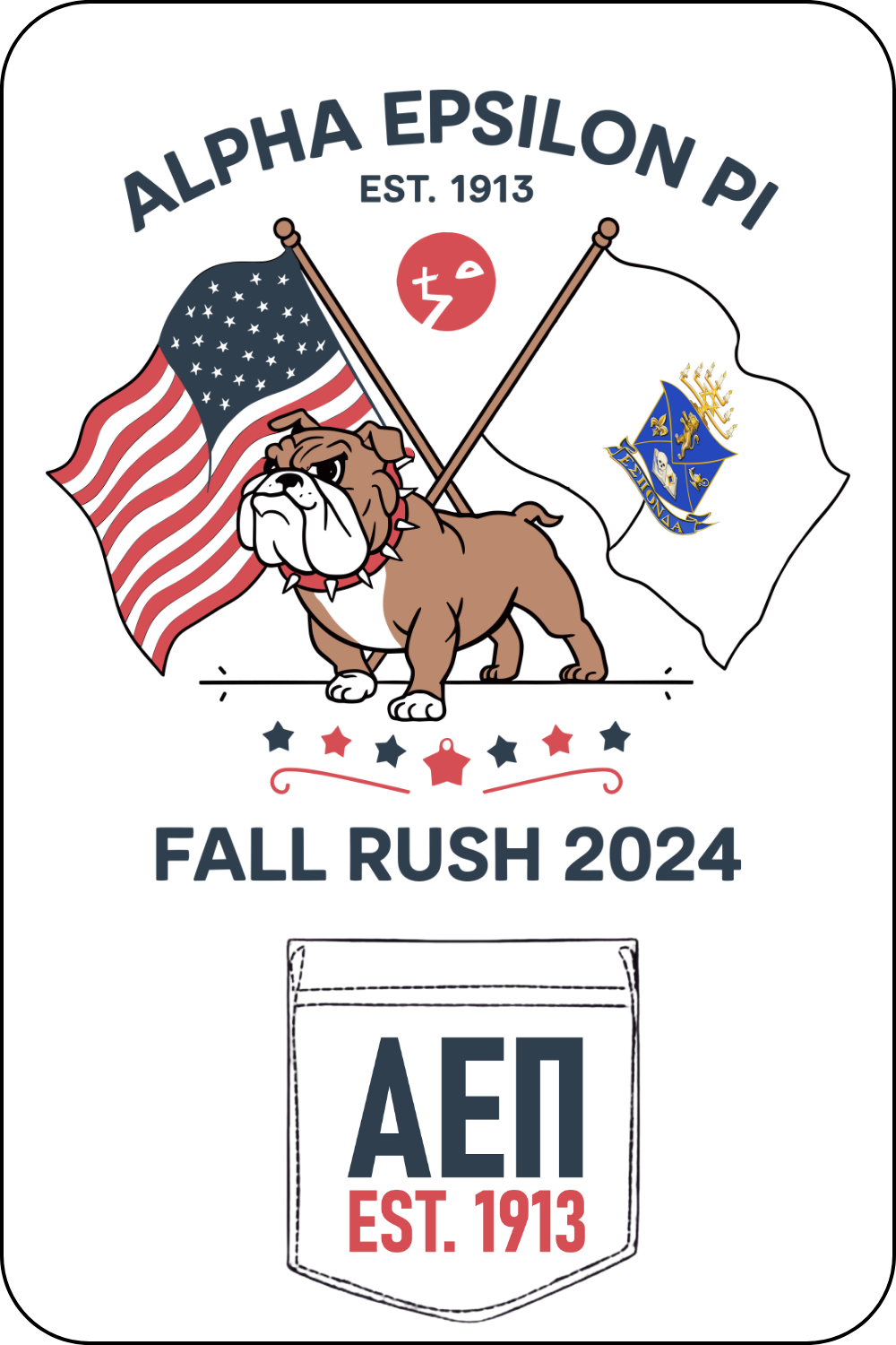 Custom Alpha Epsilon Pi Fall Rush – Kite and Crest