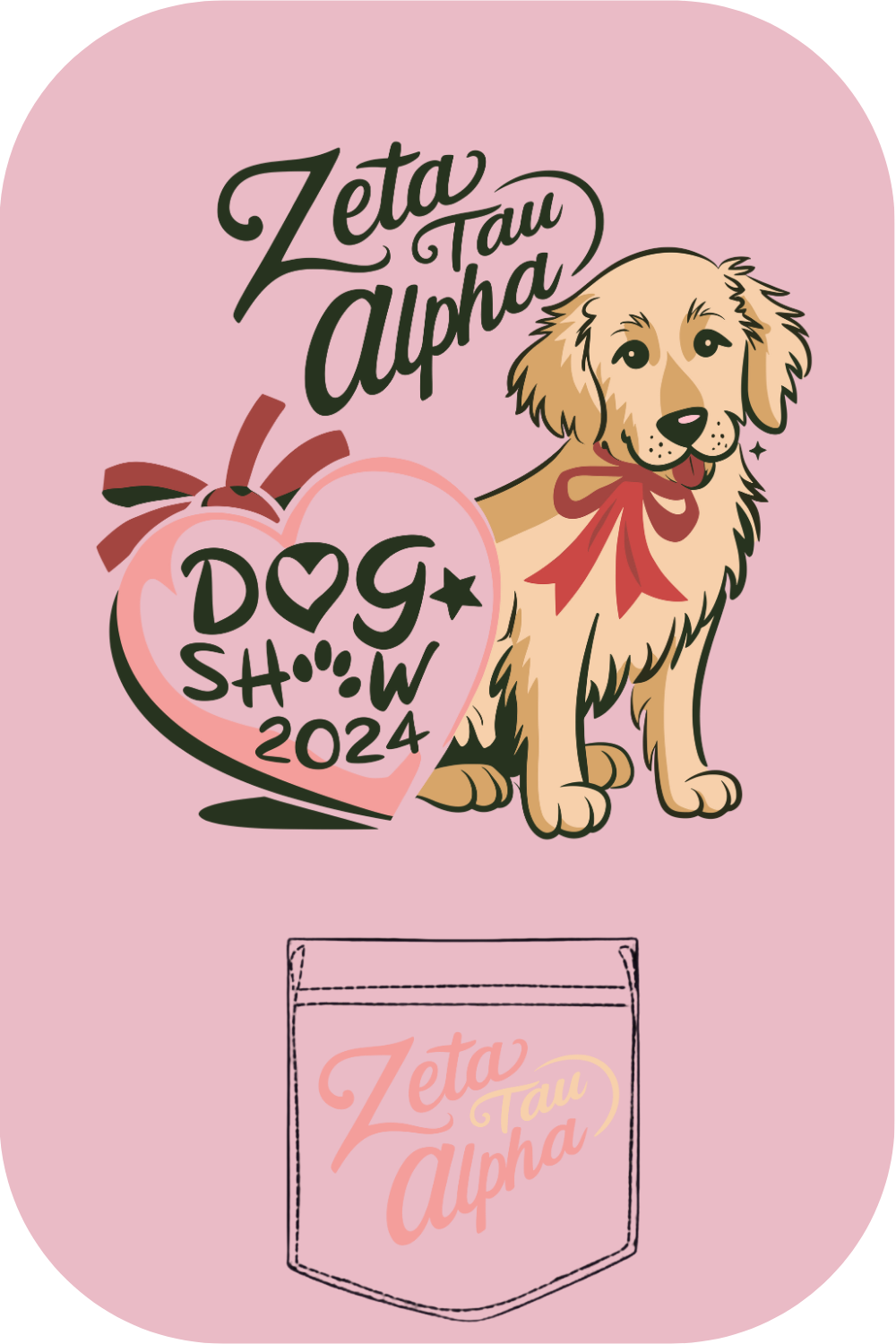 Custom Zeta Tau Alpha Dog Show – Kite and Crest