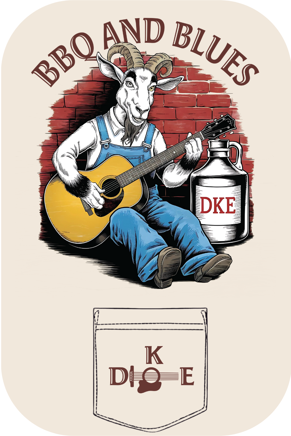Custom BBQ And Blues Goat – Kite and Crest
