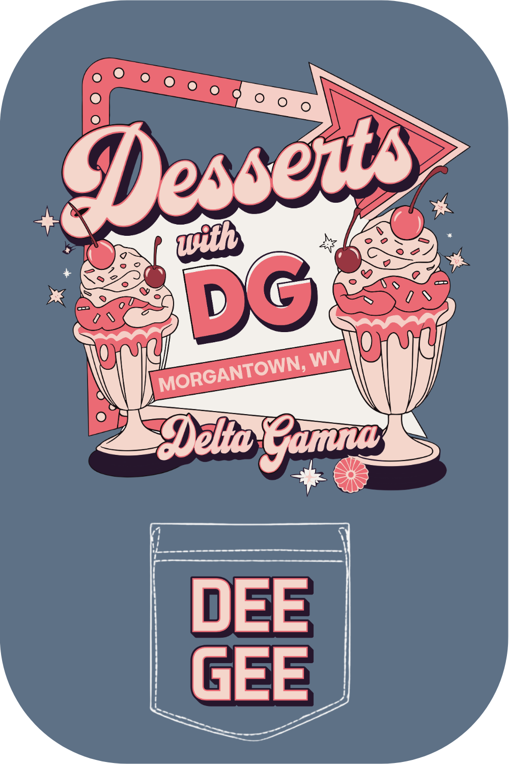 Custom Desserts With Delta Gamma – Kite and Crest