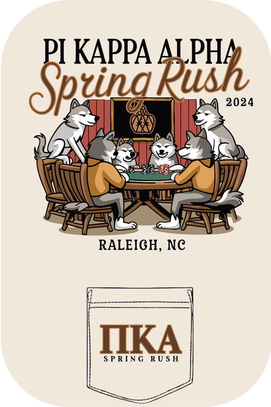 Custom Pi Kappa Alpha Spring Rush – Kite and Crest