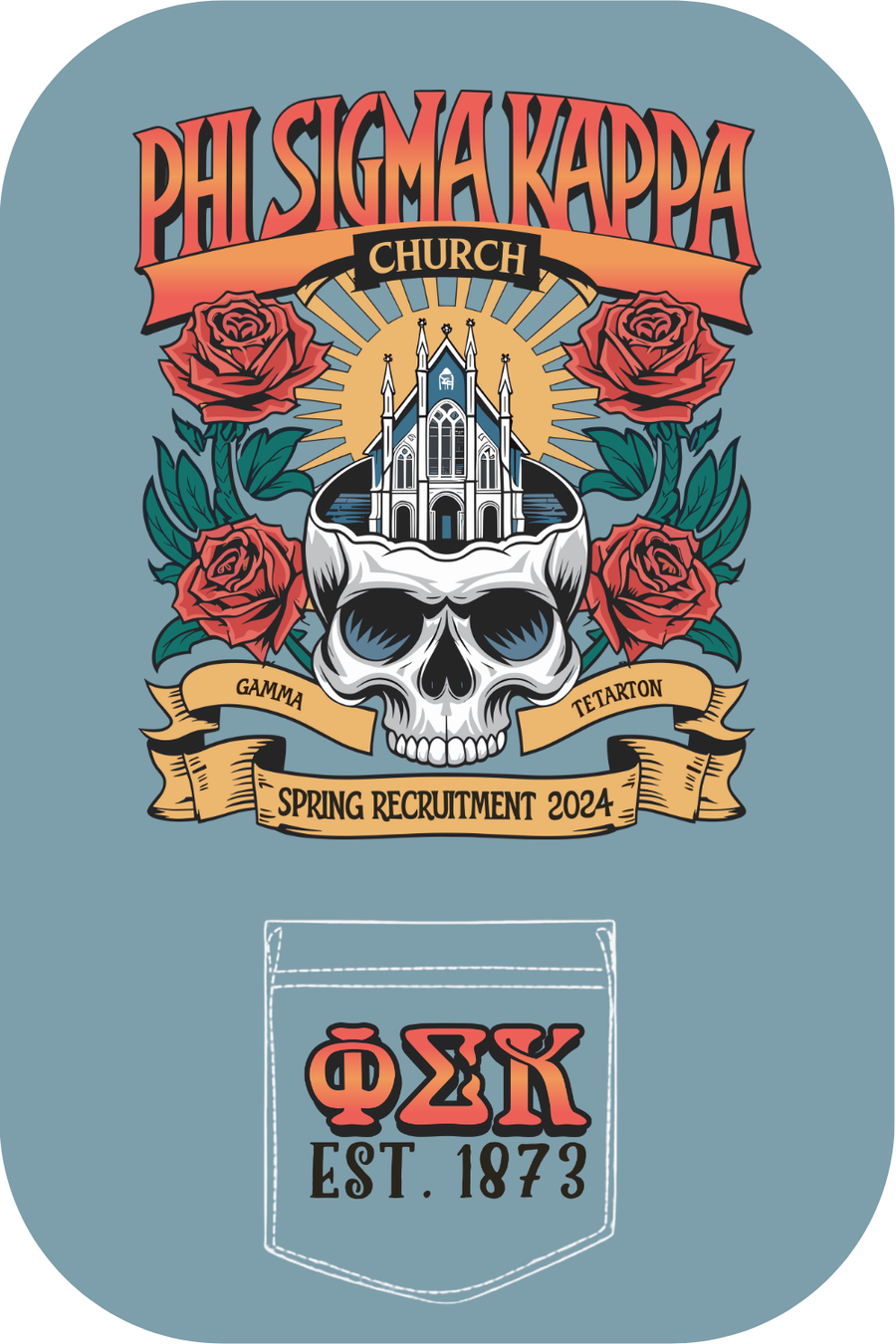 Custom Phi Sigma Kappa Spring Recruitment – Kite and Crest