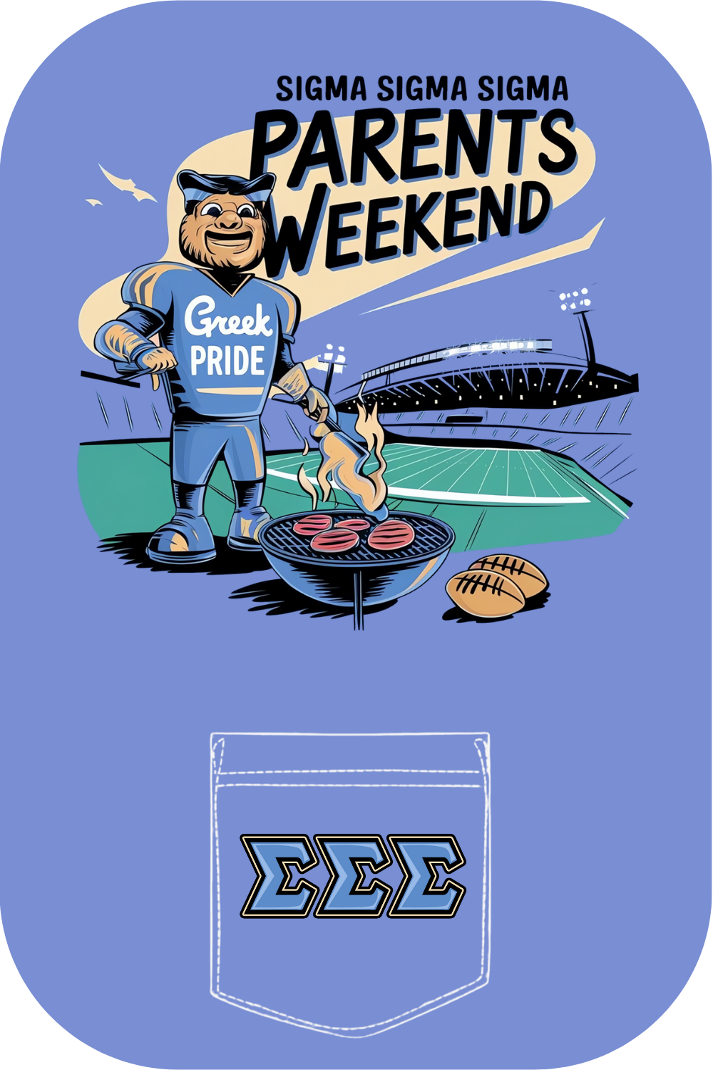 Custom Sigma Sigma Sigma Parent's Weekend – Kite and Crest