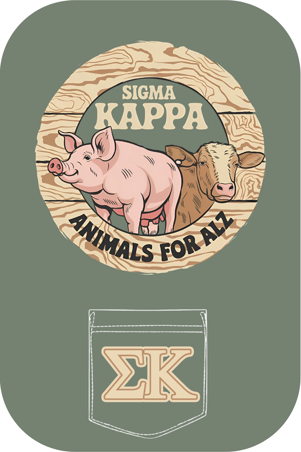 Custom Sigma Kappa Animals For Alz – Kite and Crest