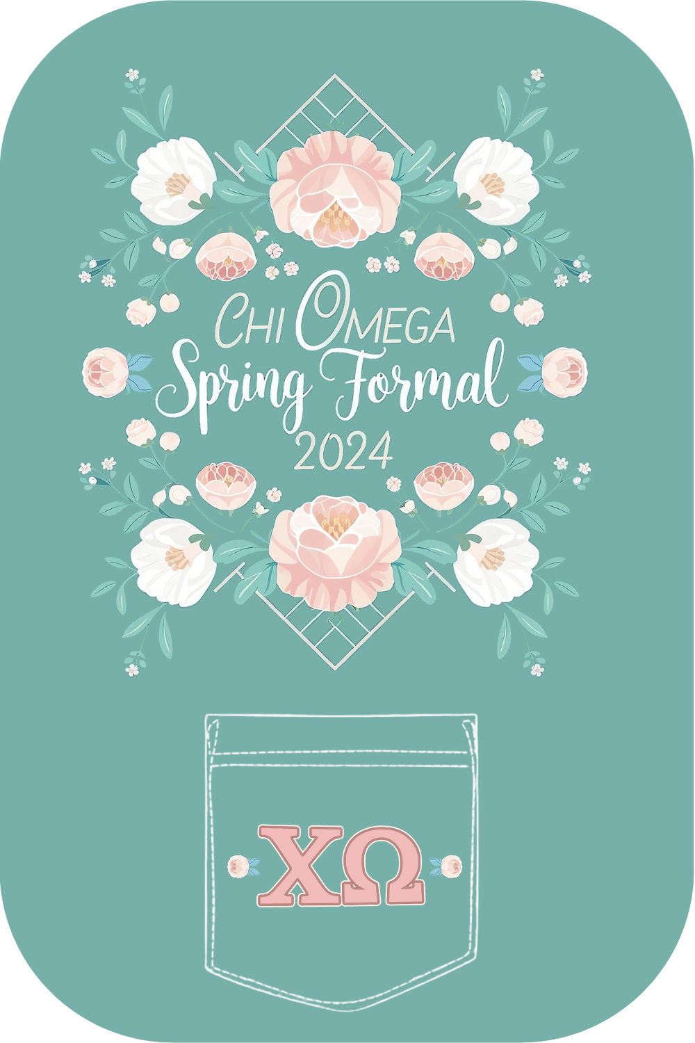 Custom Chi Omega Spring Formal – Kite and Crest