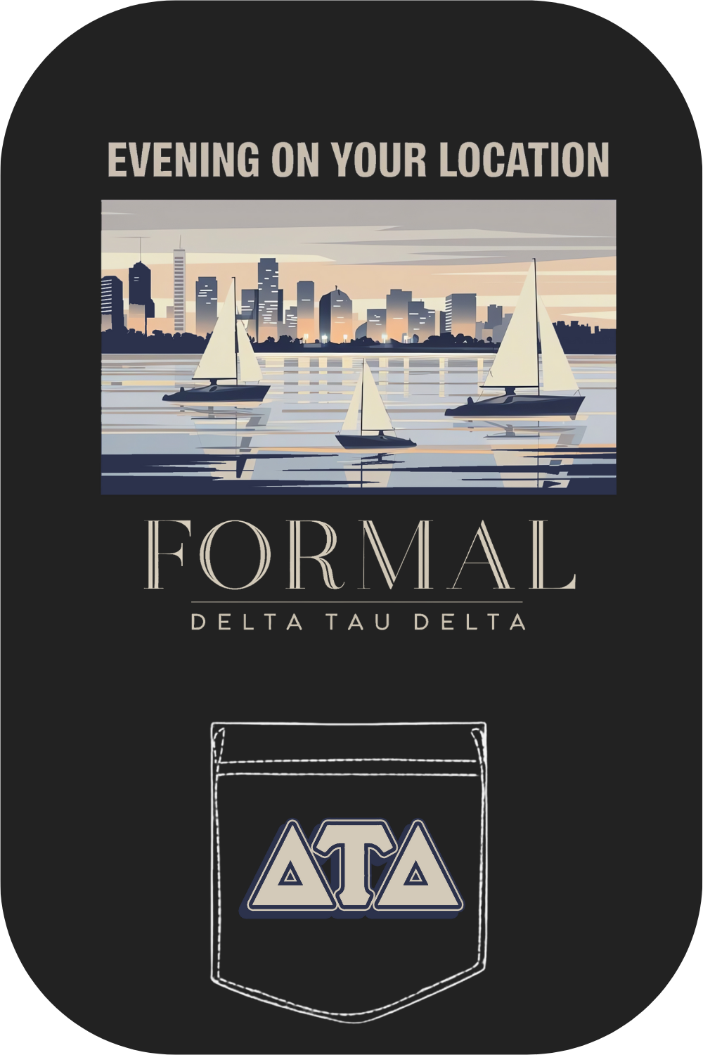 Custom Formal Delta Tau Delta – Kite and Crest