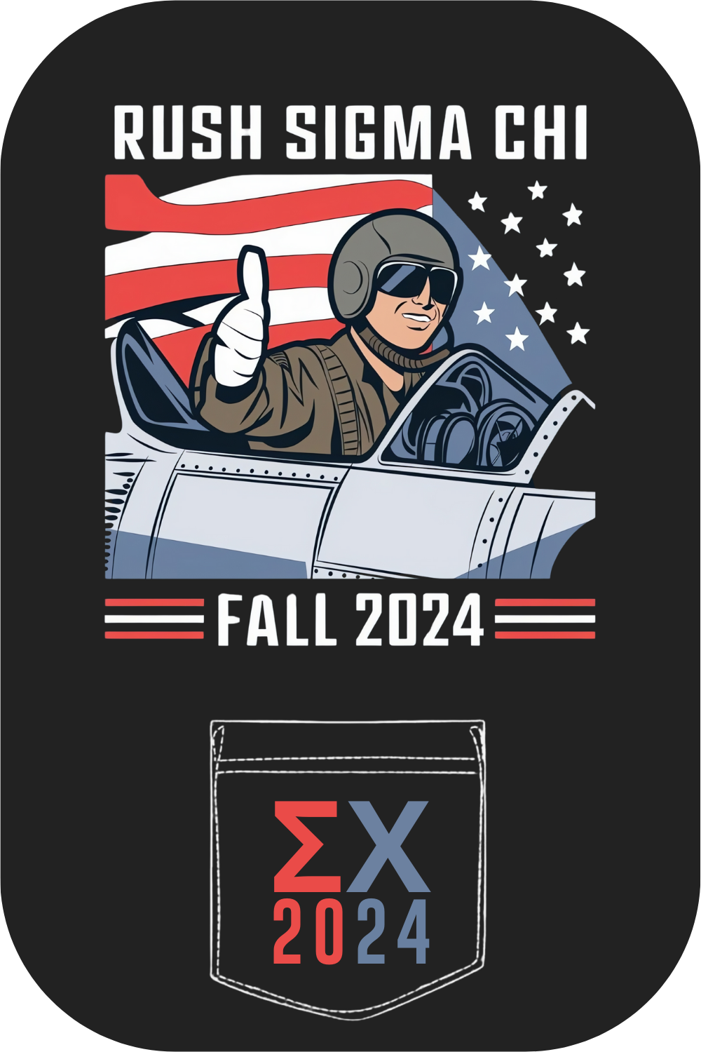 Custom Rush Sigma Chi Fall – Kite and Crest