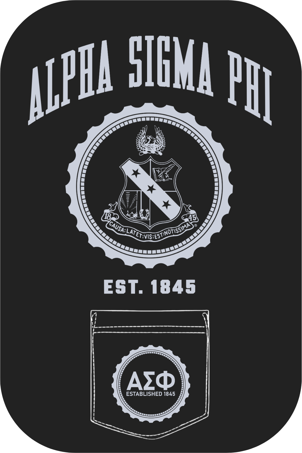 Custom Alpha Sigma Phi – Kite and Crest