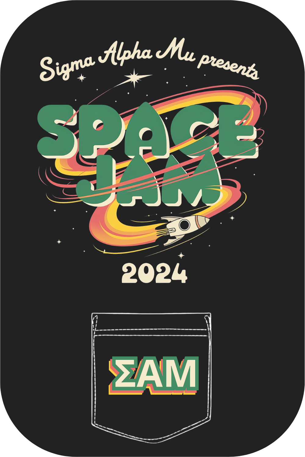Custom Sigma Alpha Mu presents Space Jam – Kite and Crest
