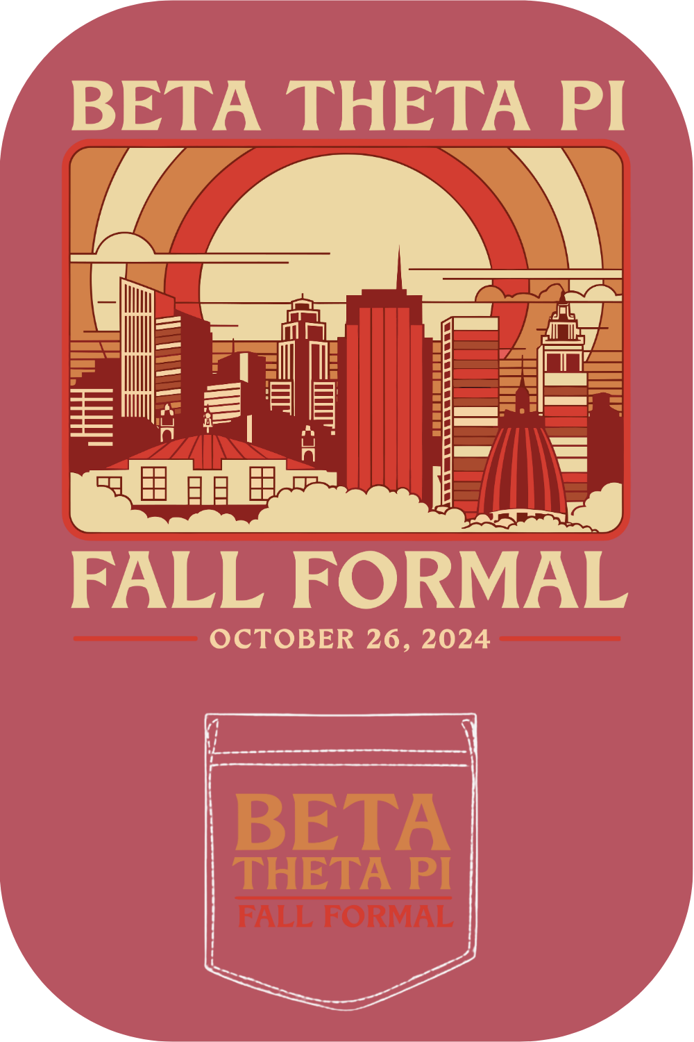 Custom Beta Theta Pi Fall Formal – Kite and Crest