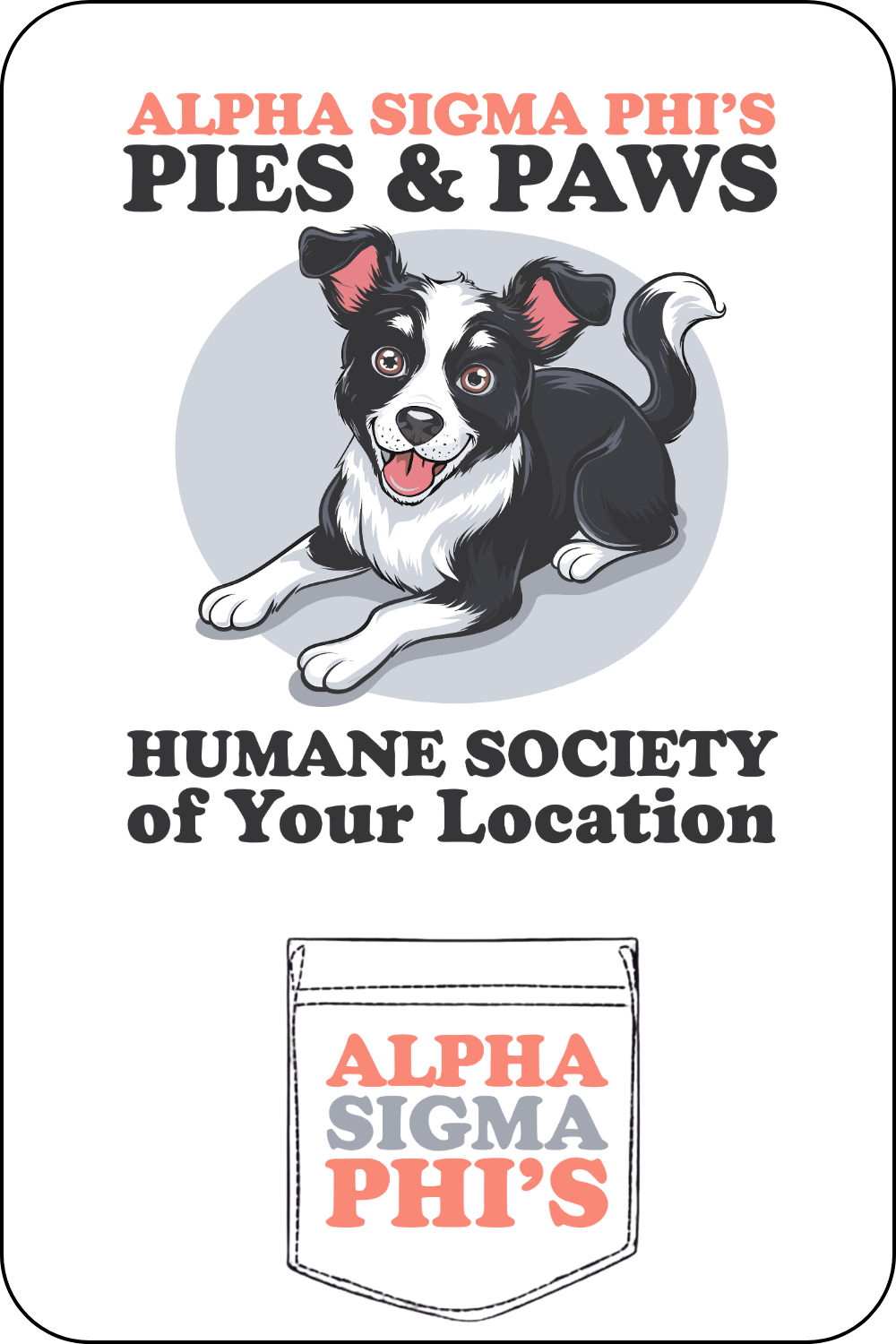 Custom Alpha Sigma Phi's Pies & Paws – Kite and Crest