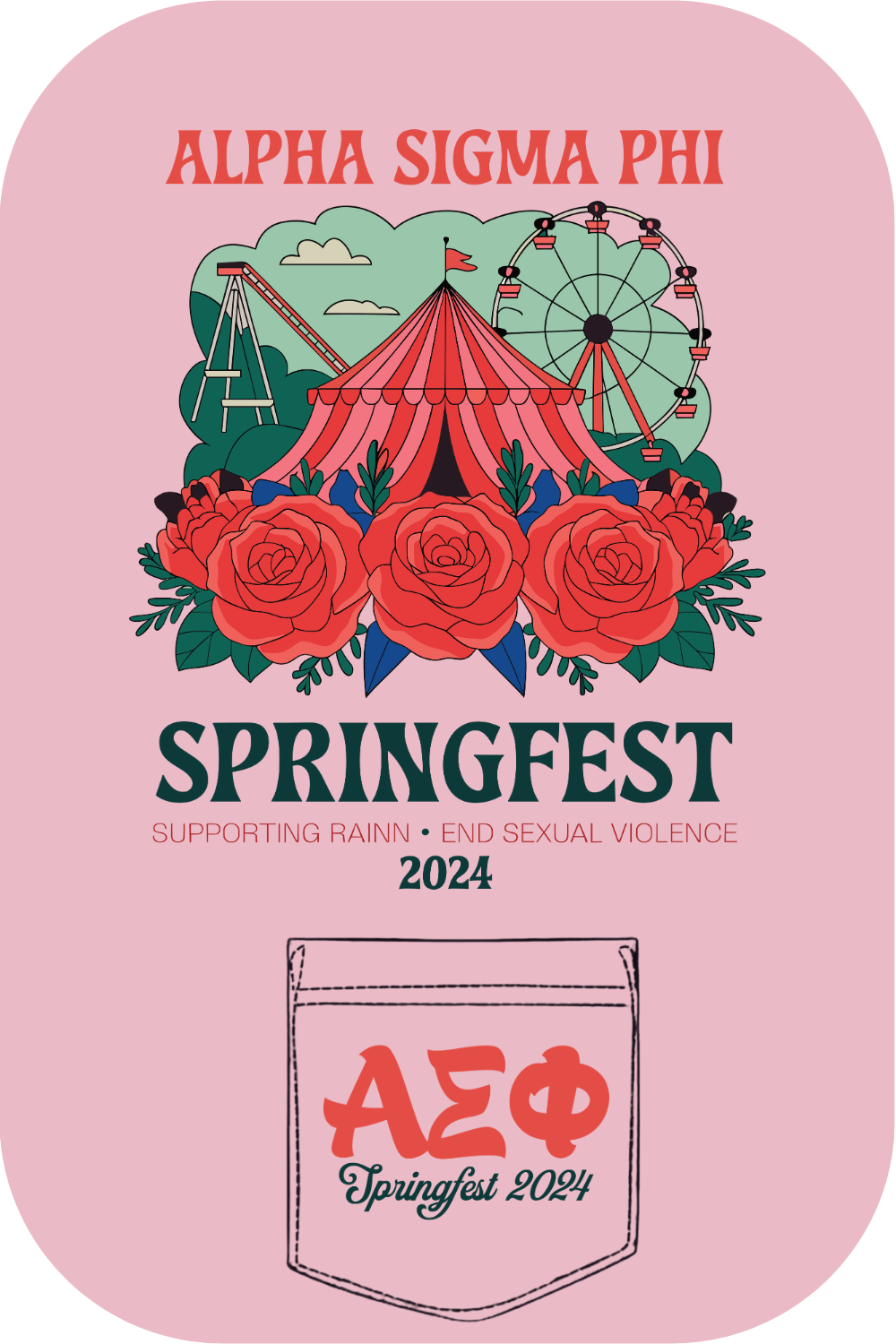 Custom Alpha Sigma Phi Springfest – Kite and Crest