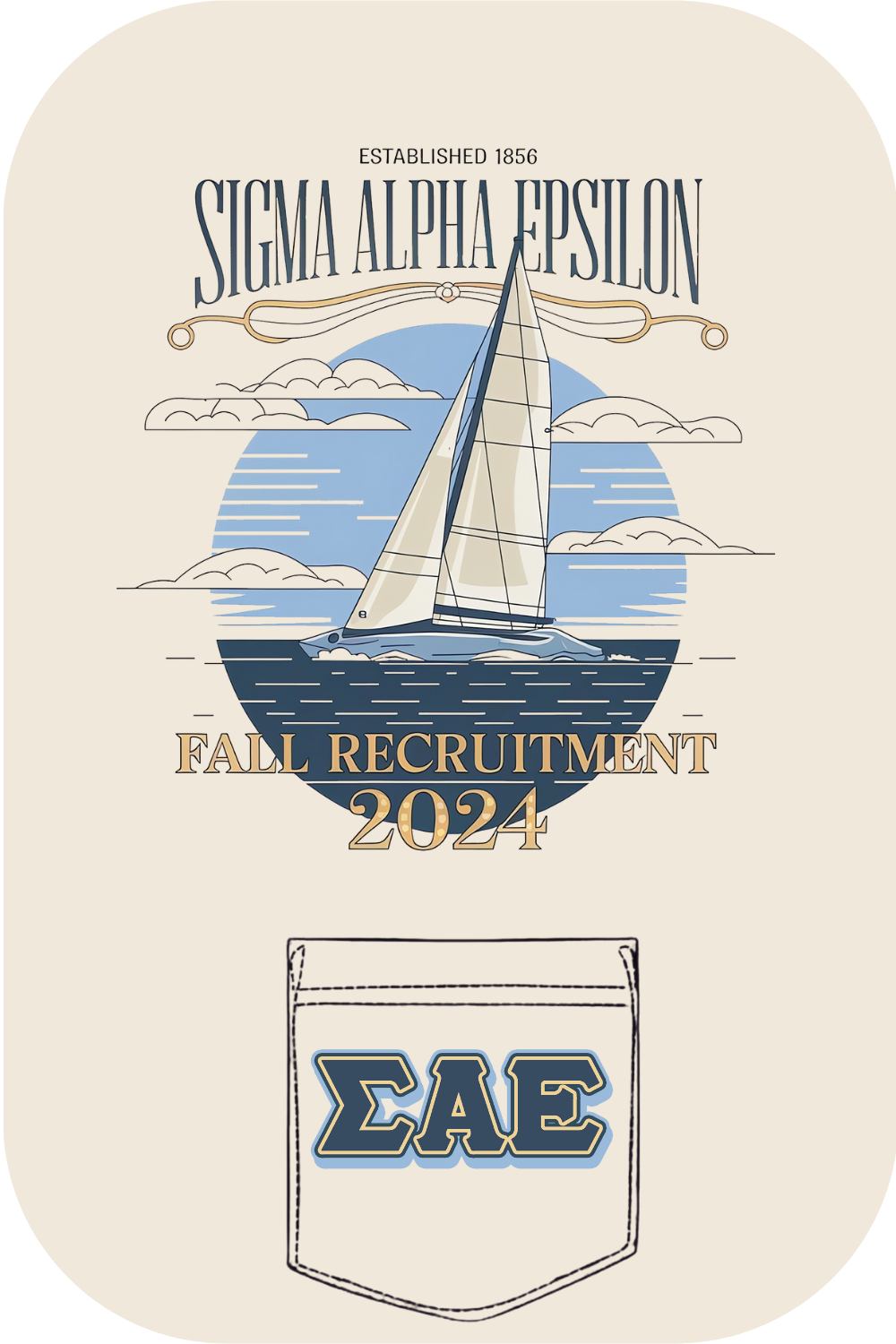 Custom Sigma Alpha Epsilon Fall Recruitment – Kite and Crest
