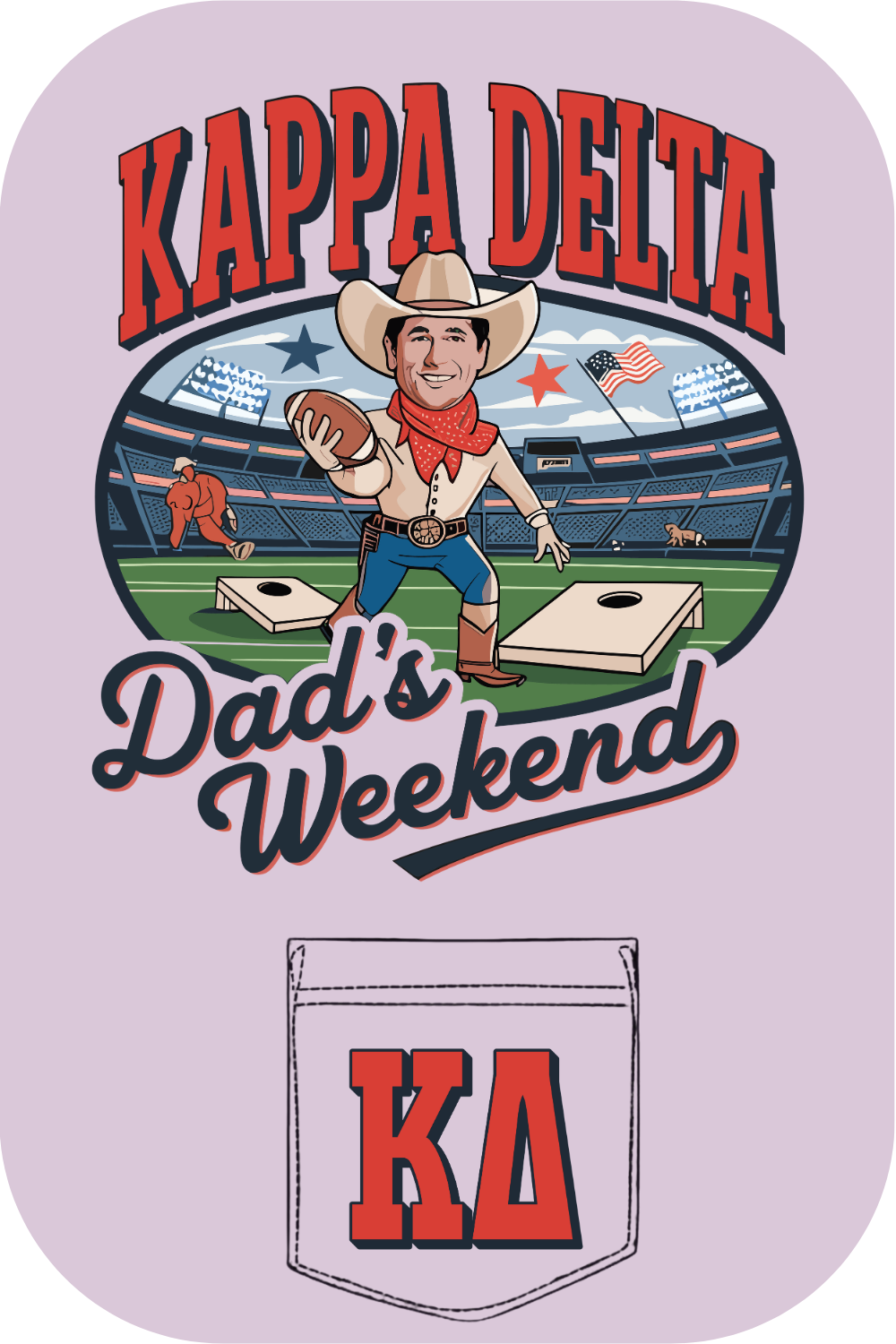 Custom Kappa Delta Dad's Weekend – Kite and Crest