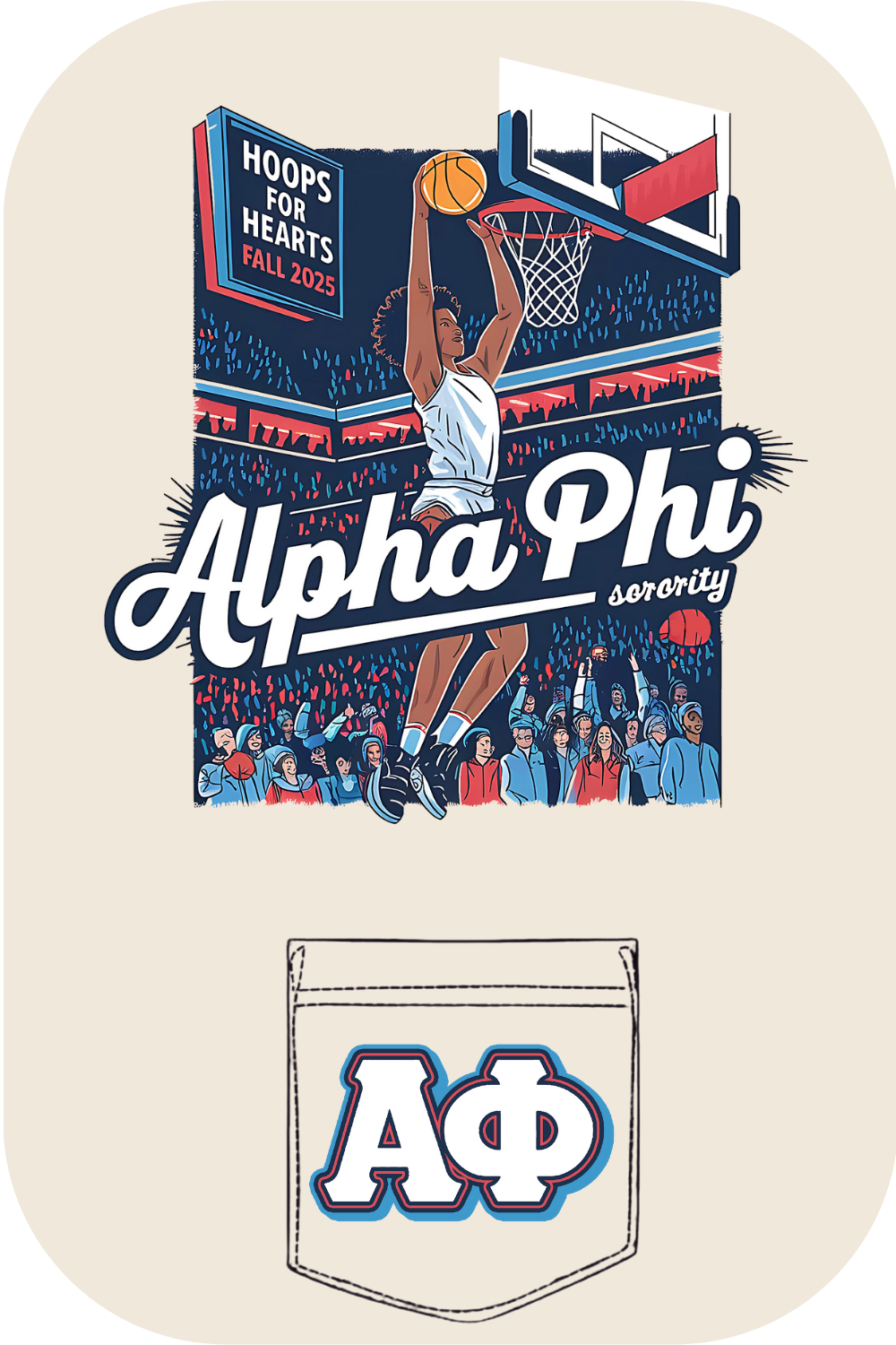 Custom Fall Alpha Phi Hoops For The Heart – Kite and Crest