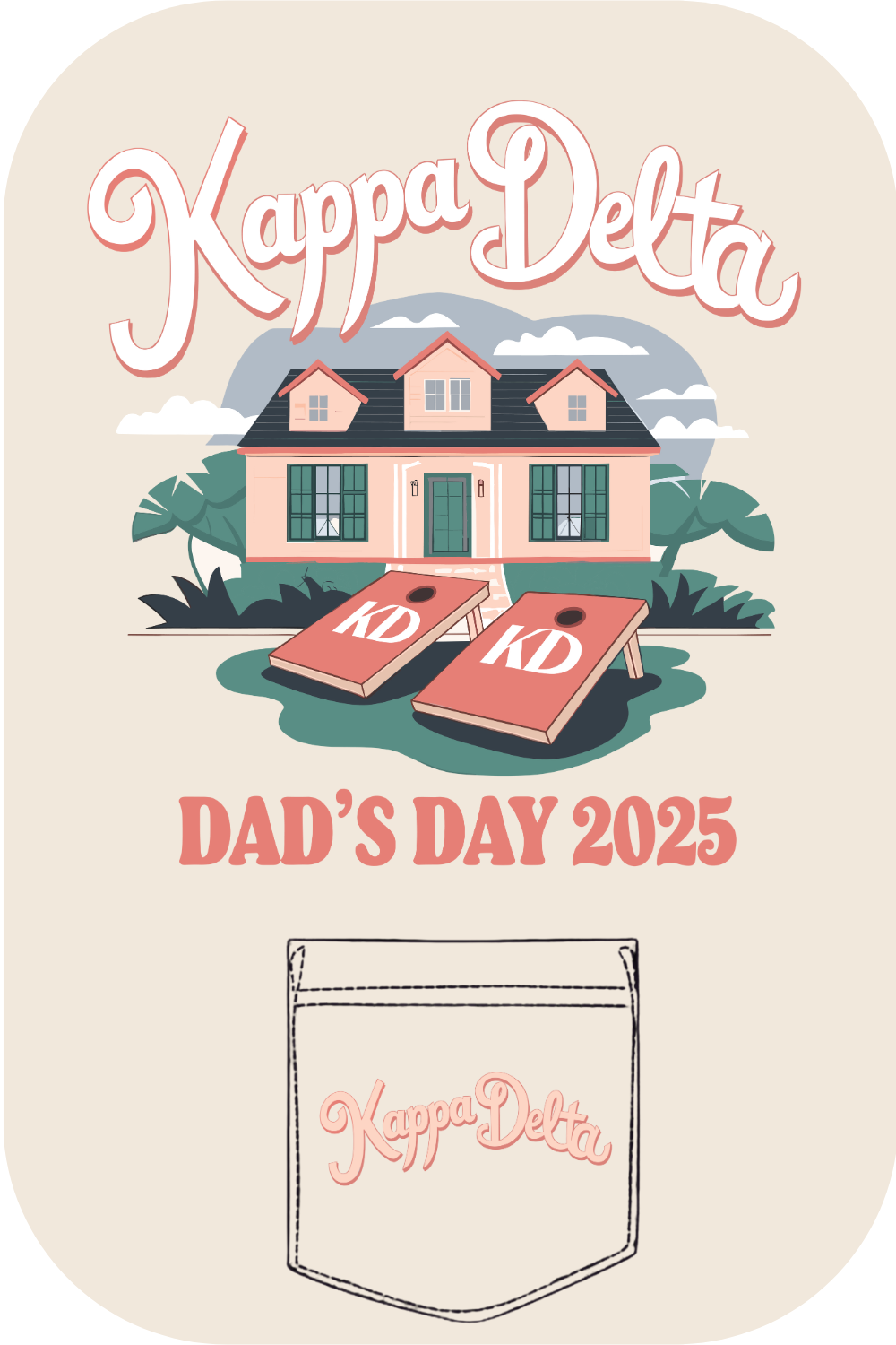 Custom Kappa Delta Dad's Day – Kite and Crest