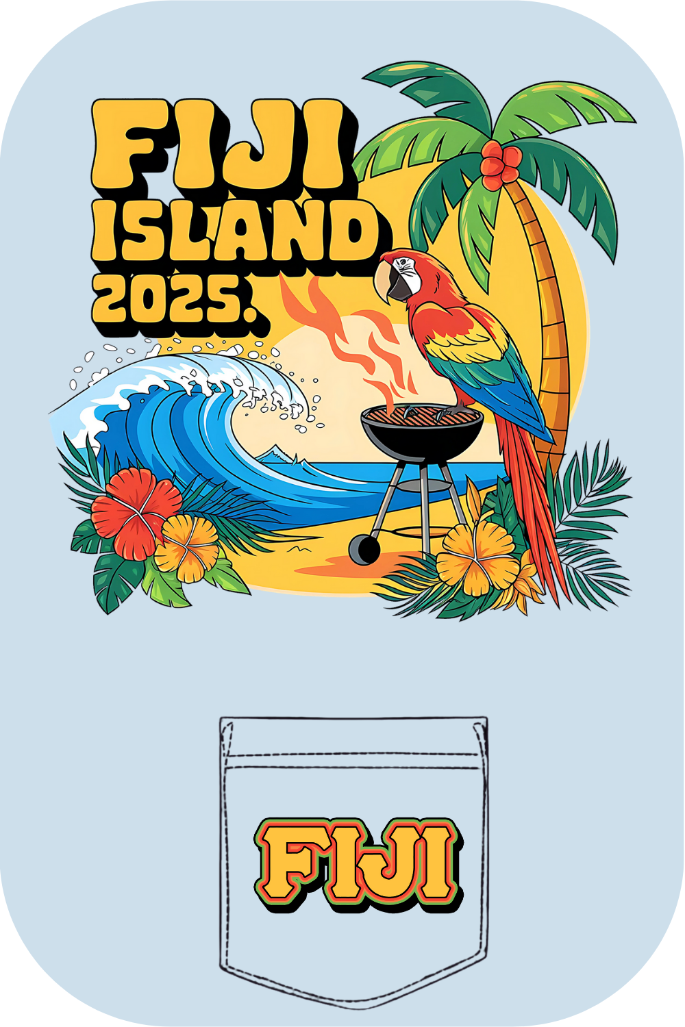 Custom Fiji Island – Kite and Crest