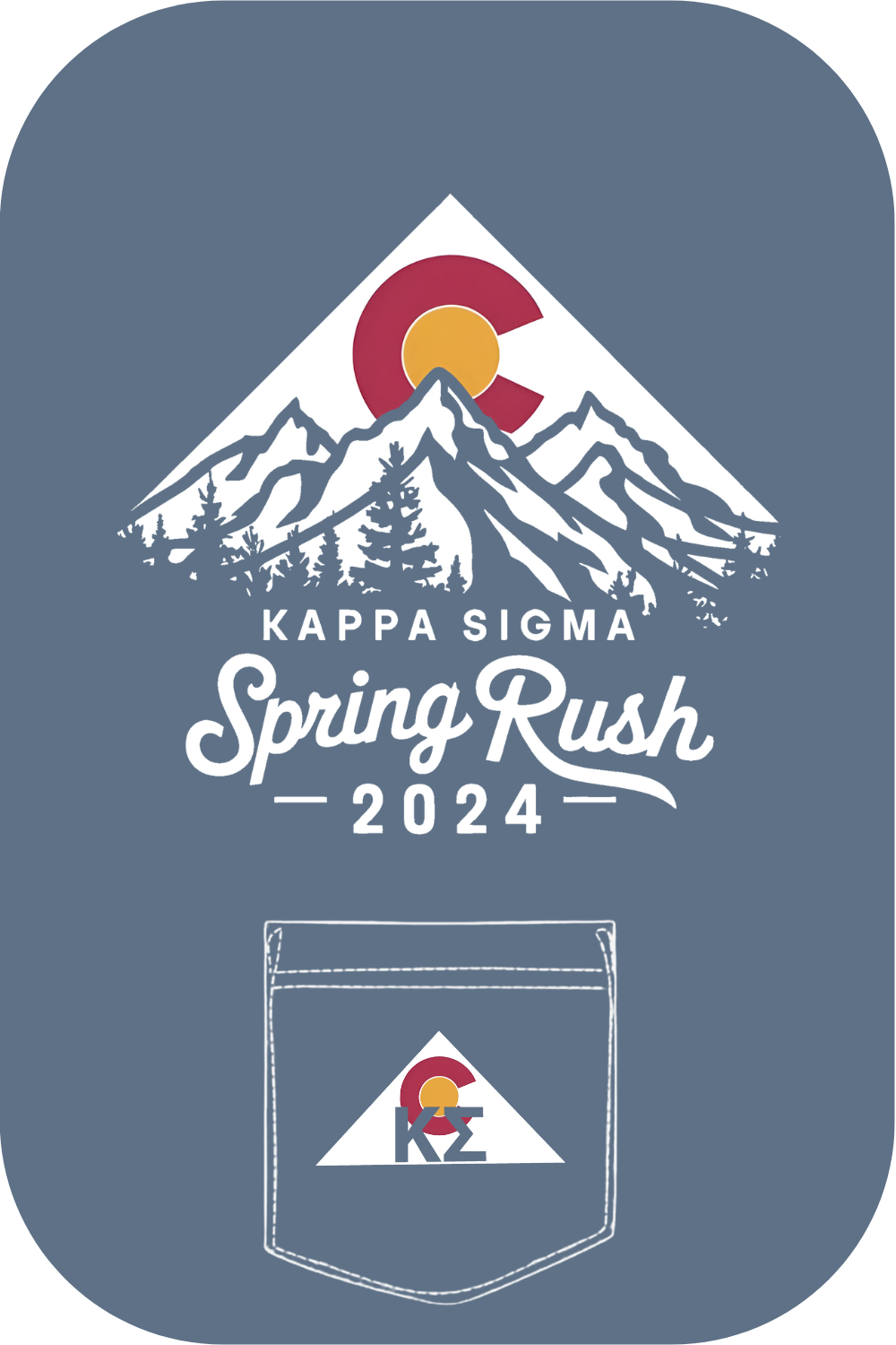 Custom Kappa Sigma Spring Rush Ice Mountain – Kite and Crest