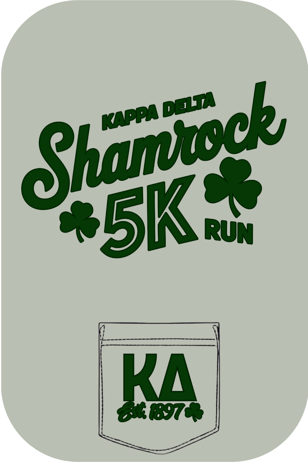 Custom Kappa Delta Shamrock 5k Run – Kite and Crest