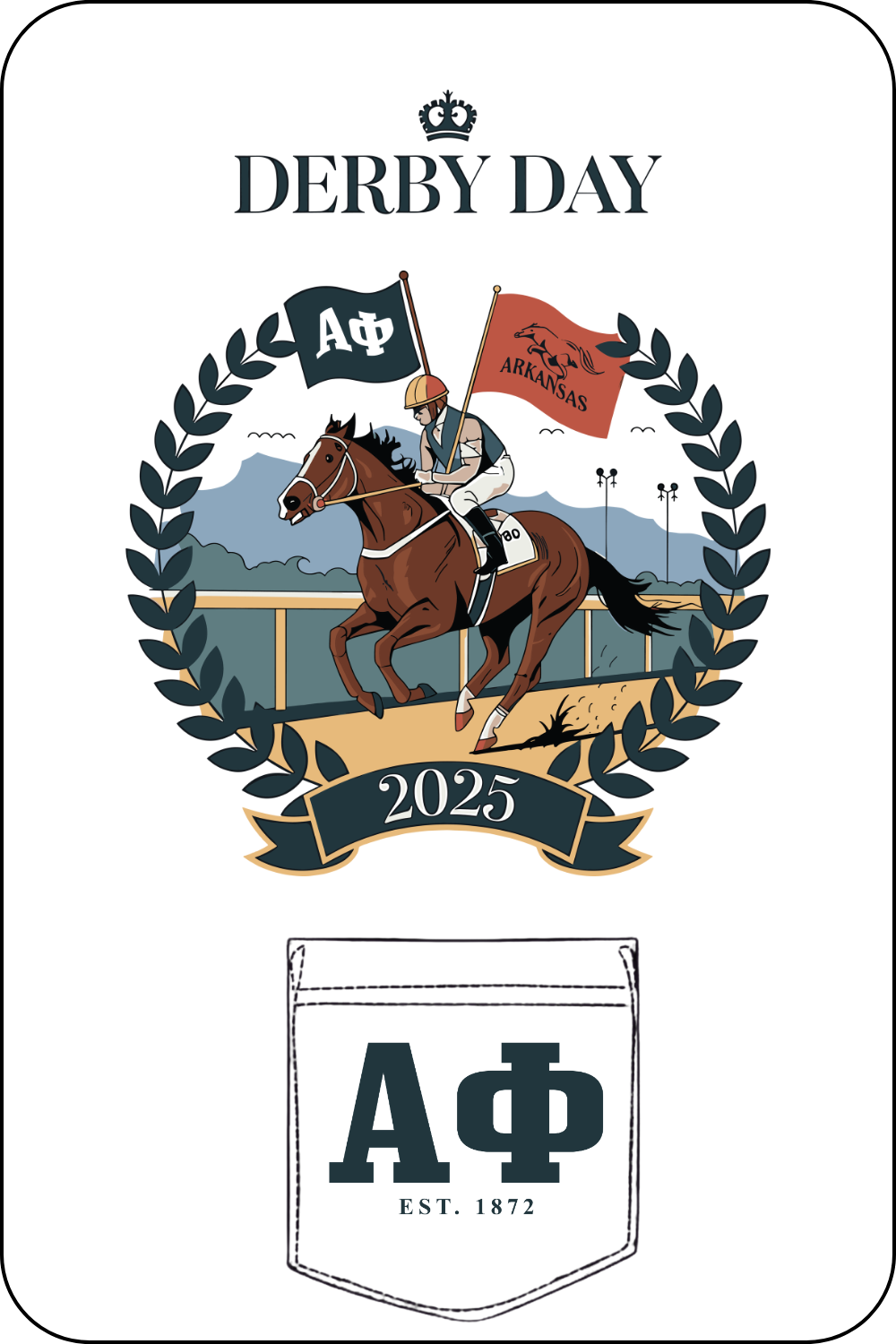 Custom Derby Days Alpha Phi – Kite and Crest