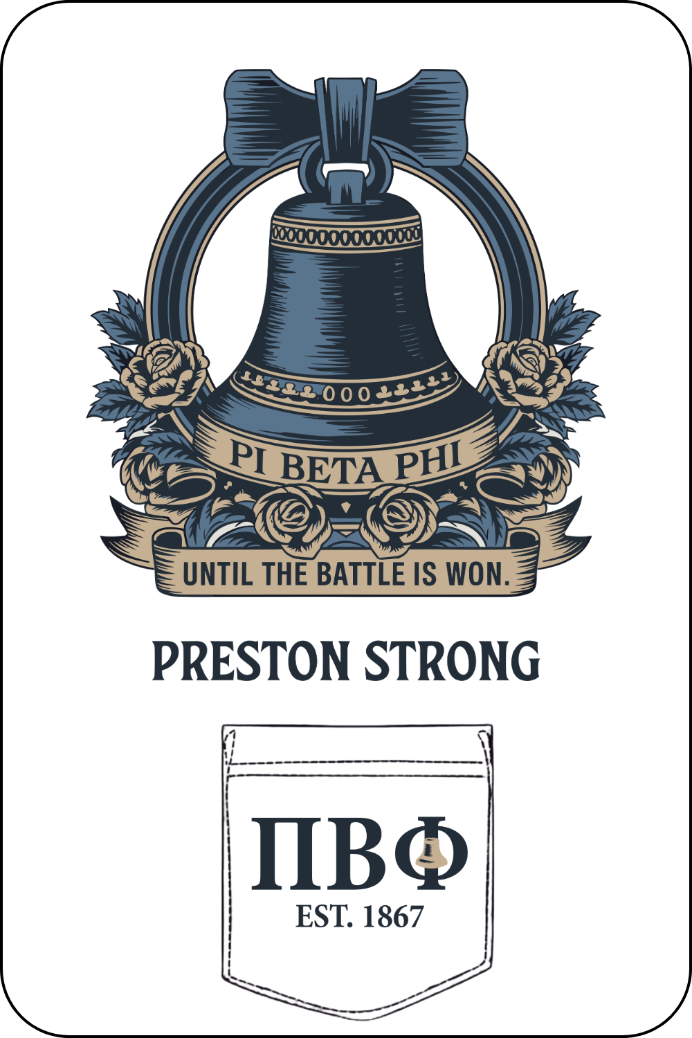 Custom Pi Beta Phi Preston Strong – Kite and Crest