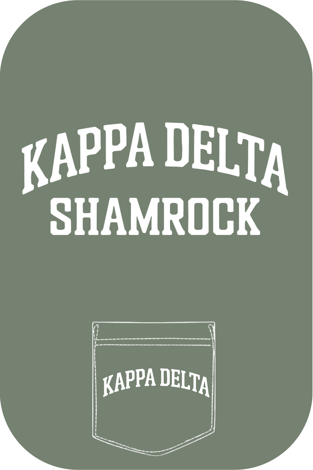 Custom Kappa Delta Shamrock – Kite and Crest