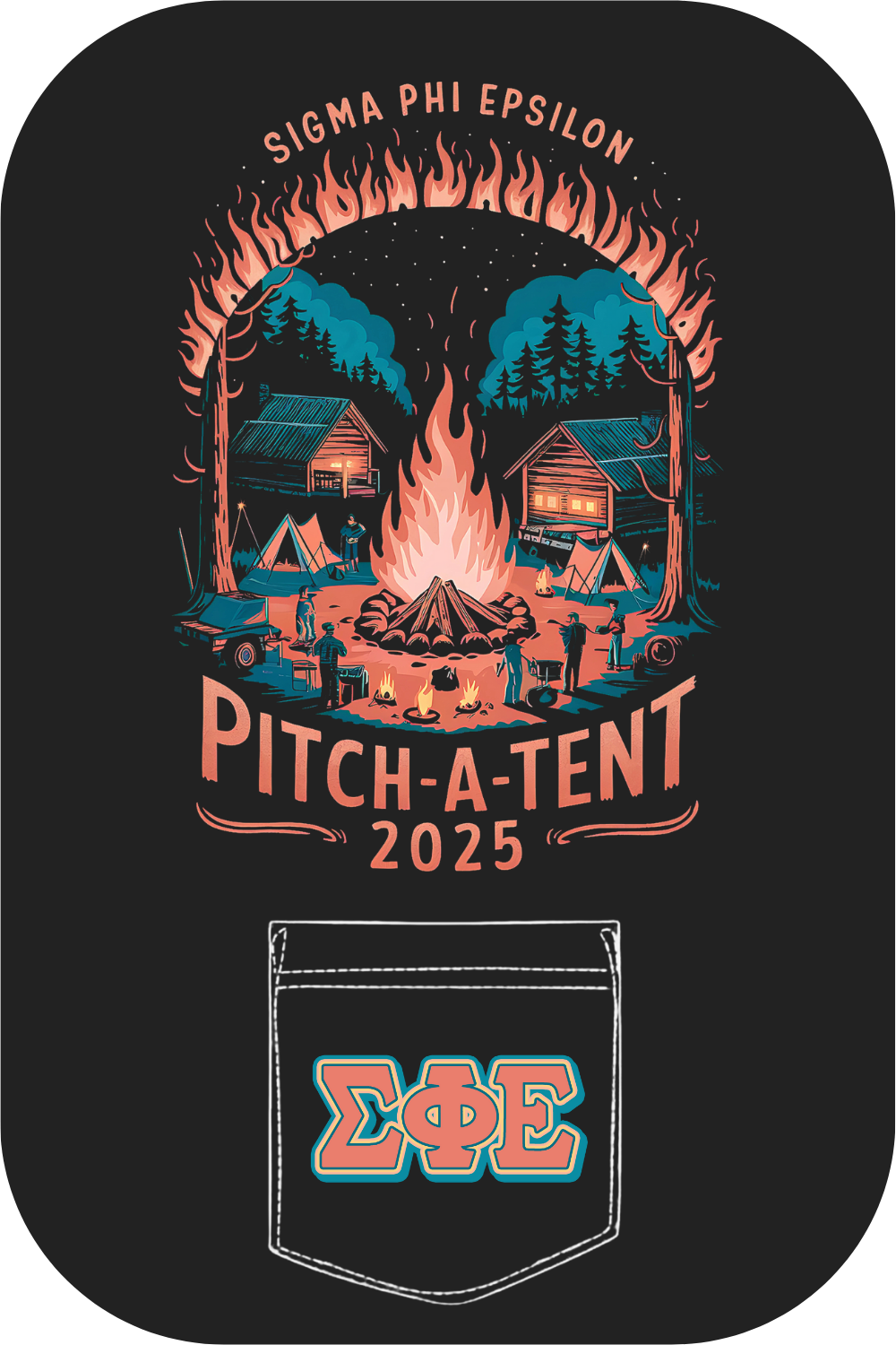 Custom Sigma Phi Epsilon Pitch A Tent – Kite and Crest