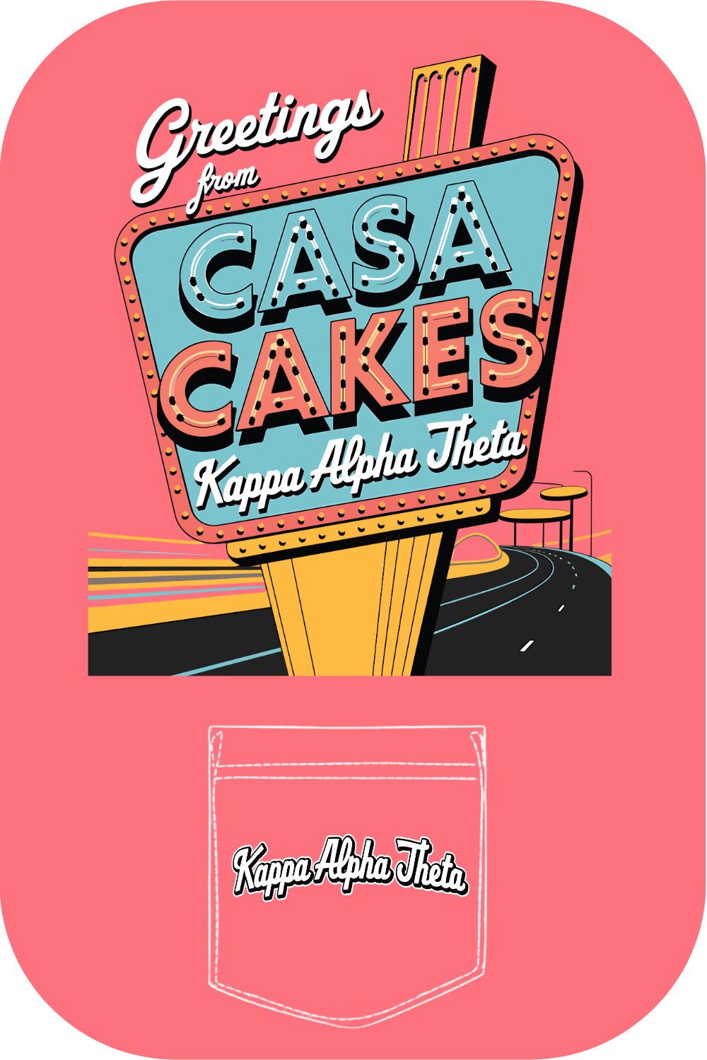 Custom Casa Cakes Kappa Alpha Theta – Kite and Crest