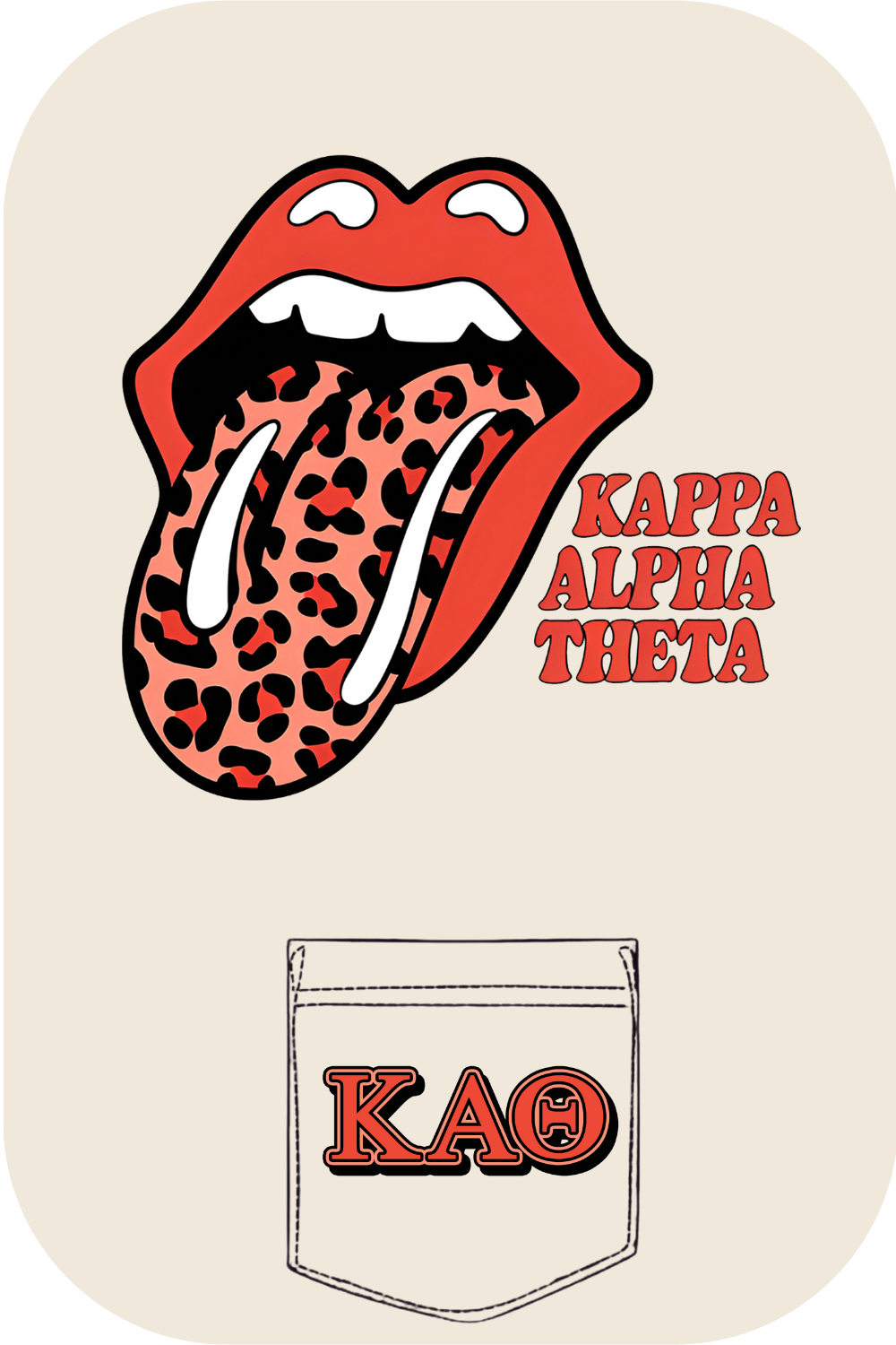 Custom Kappa Alpha Theta – Kite and Crest