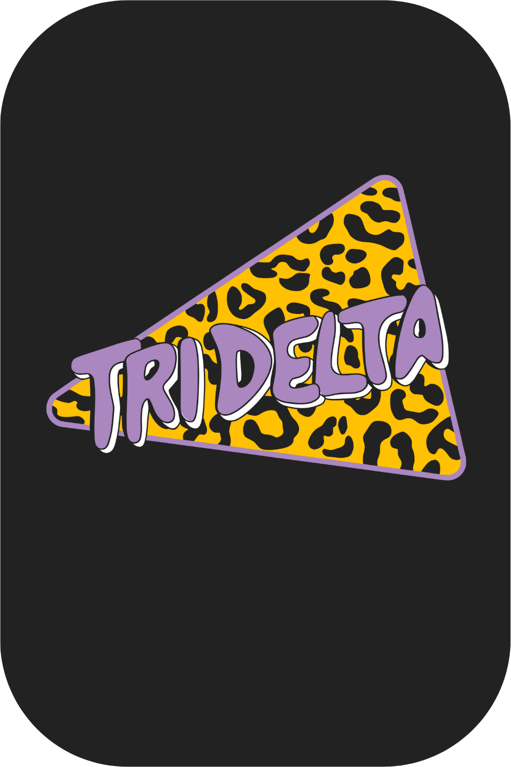 Custom Tri Delta Triangle Animal Skin – Kite and Crest