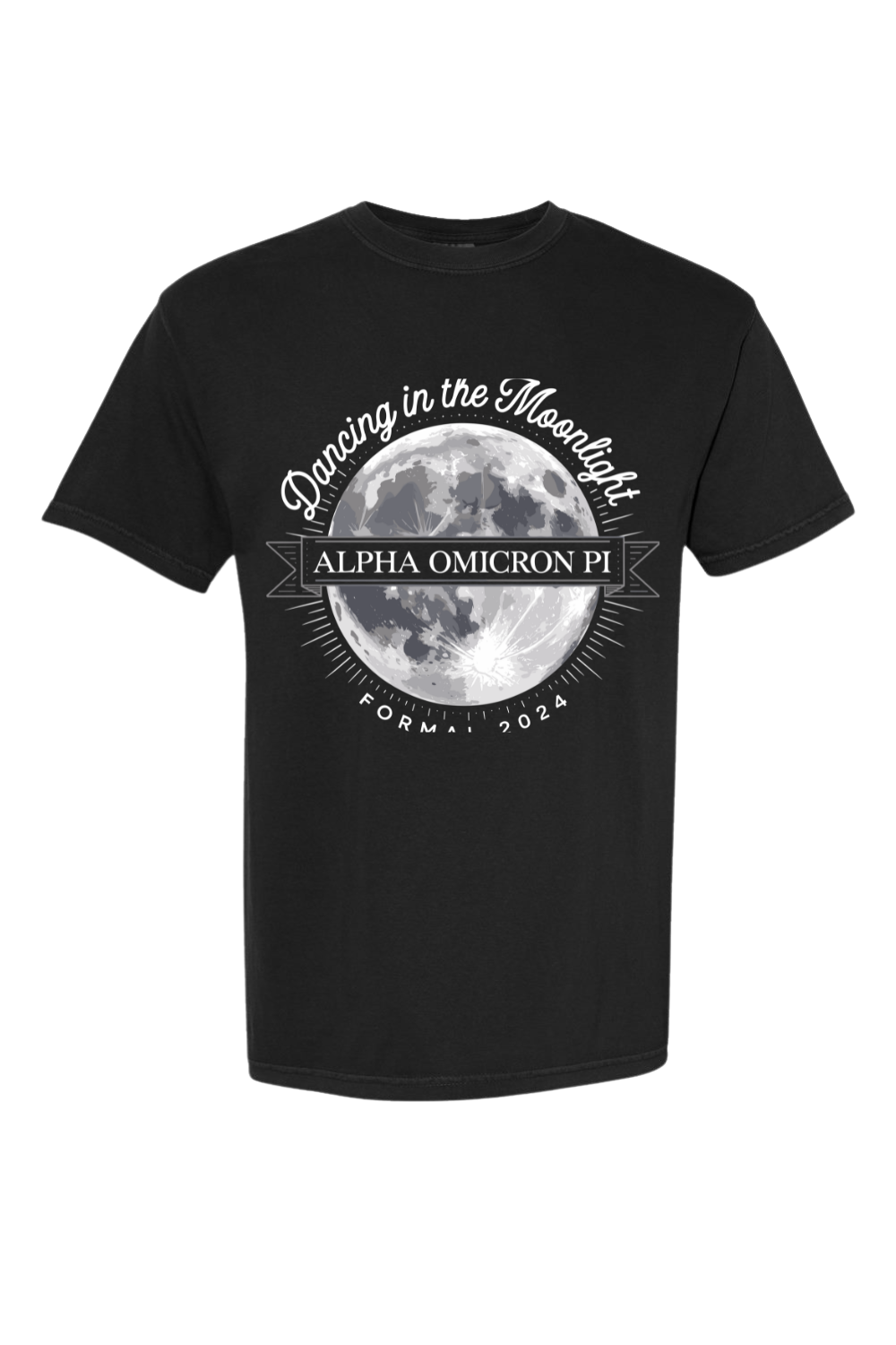 Custom Alpha Omicron Pi Dancing in the Moonlight Formal – Kite and Crest