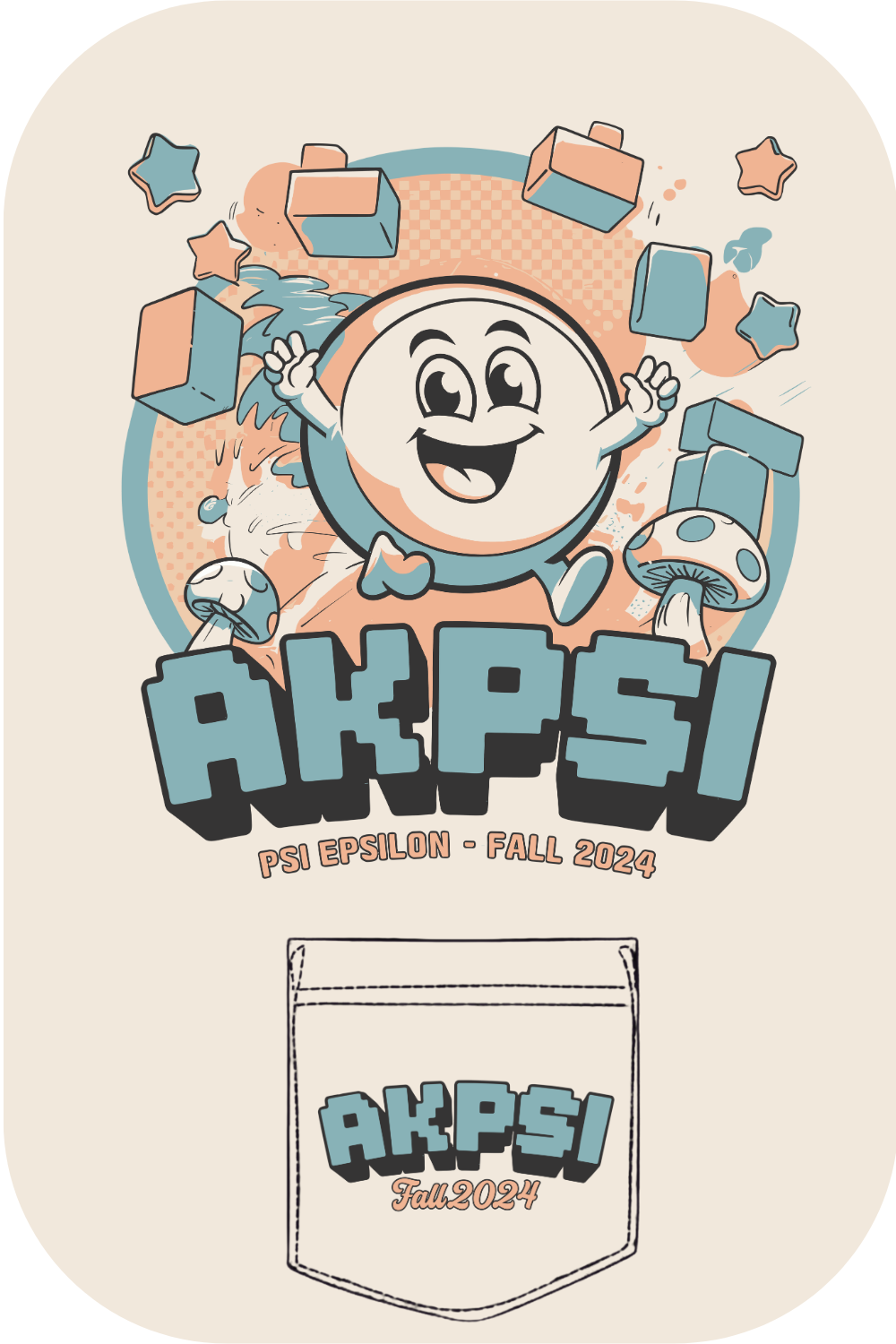 Custom AKPSI Psi Epsilon Fall – Kite and Crest