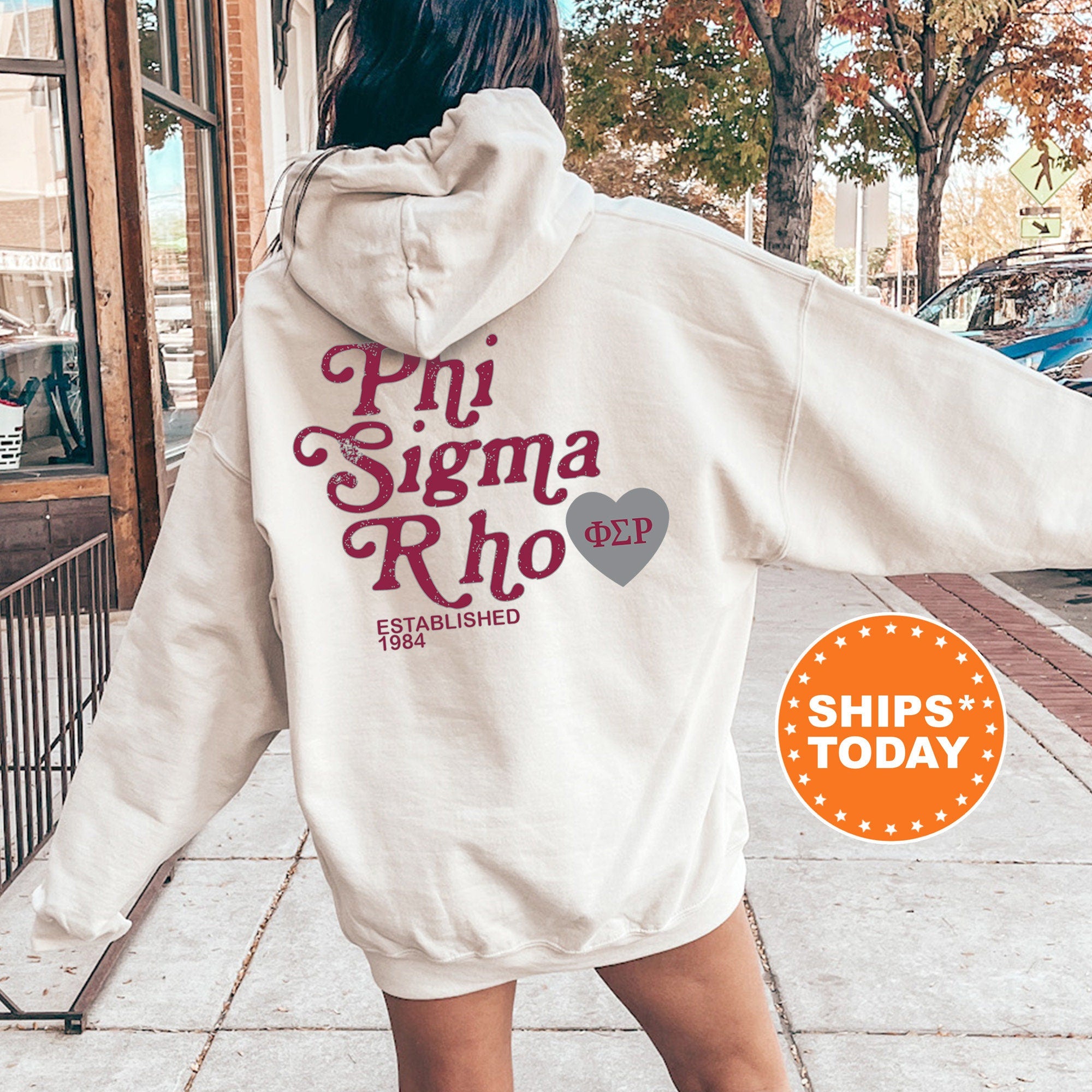 Phi Sigma Rho Faded Heart Sorority Sweatshirt | Phi Rho Sweatshirt | S ...